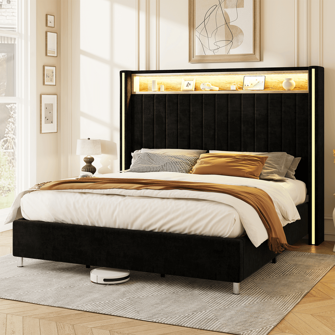 Masculine Headboard Bed Frame: Redefining Bold Style and Enduring Comf – Amerlife