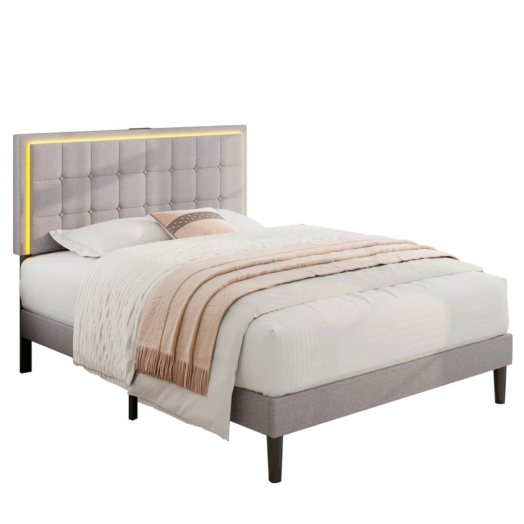 LED Bed Frames | King, Queen, & Full Size Beds with LED Lights – Amerlife