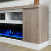 75 inch TV Stand with Electric Fireplace | Rustic Storage TV Console ...