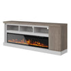 75 inch TV Stand with Electric Fireplace | Rustic Storage TV Console ...