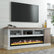 75 inch TV Stand with Electric Fireplace | Rustic Storage TV Console ...