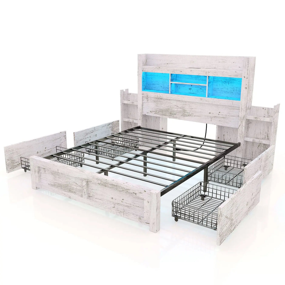 Lift Up Storage Beds: King, Queen & Full Size Bed Frames with Storage ...