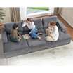 Amerlife Chunk Sofa Corduroy Deep Seat Oversized Sofa Couch