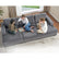 Amerlife Chunk Sofa Corduroy Deep Seat Oversized Sofa Couch