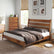 Amerlife Clifford Bed Frame King Size Mid Century Reclining Slatted ...