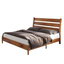 Amerlife Clifford Bed Frame King Size Mid Century Reclining Slatted ...