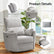Amerlife Foss Power Recliner Chair Barrel Swivel Rocking Reclining ...