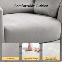 Amerlife Foss Power Recliner Chair Barrel Swivel Rocking Reclining ...