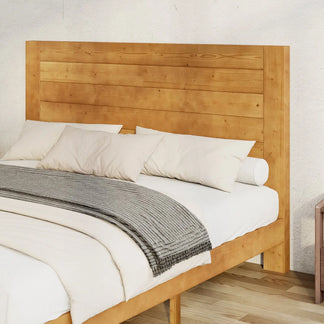 Fremont Queen Size Solid Wood Bed Frame 48.6" Headboard Mid-Century ...